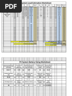 Solar PV and Battery Sizing Calculation Tool For Residential Use | PDF ...