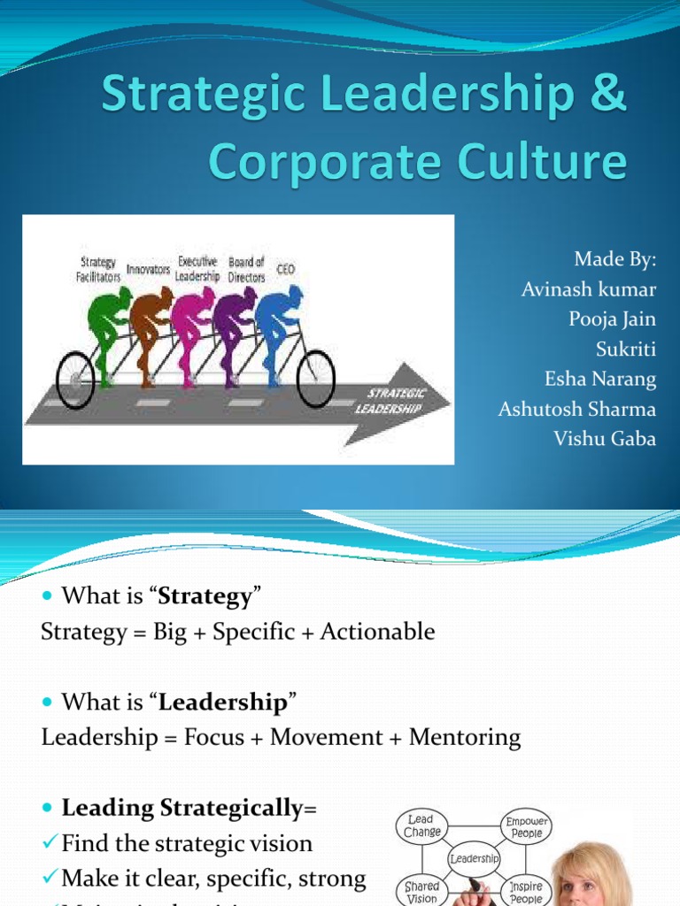 Strategic Leadership & Corporate Culture | PDF | Power (Social And ...