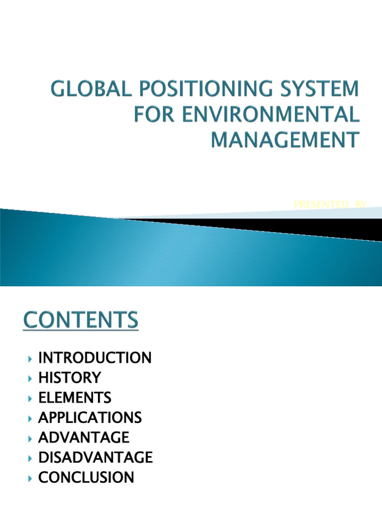 GPS For Environmental Management | PDF | Global Positioning System ...