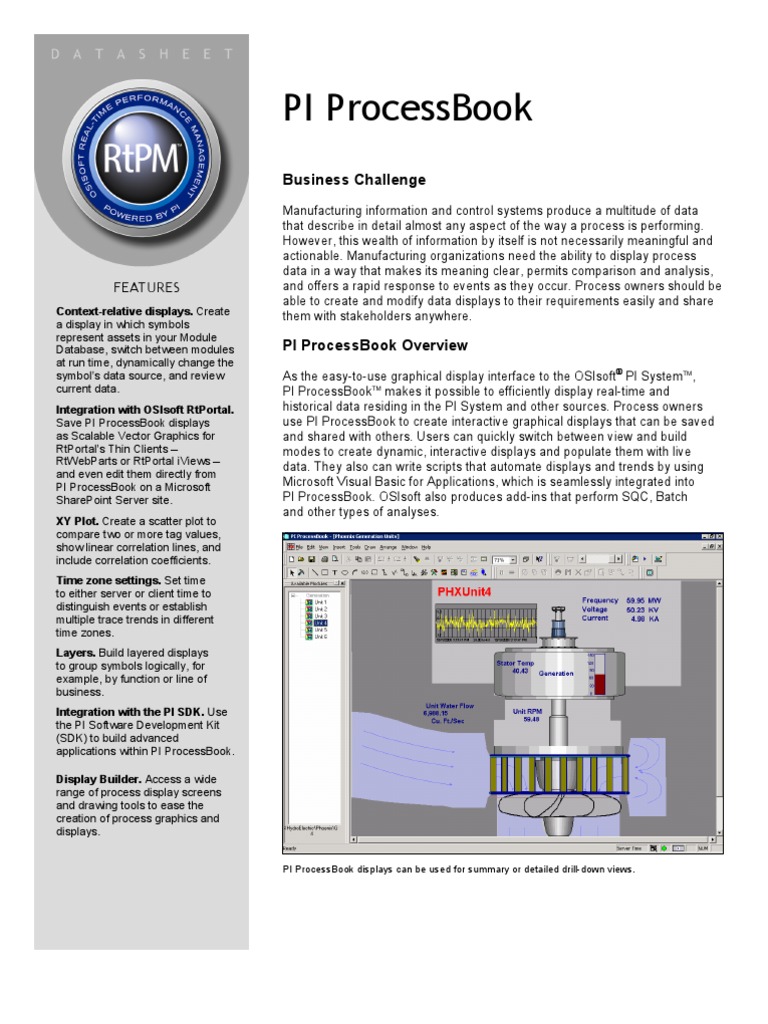 PI ProcessBook Datasheet Layout | PDF | Visual Basic For Applications | Software