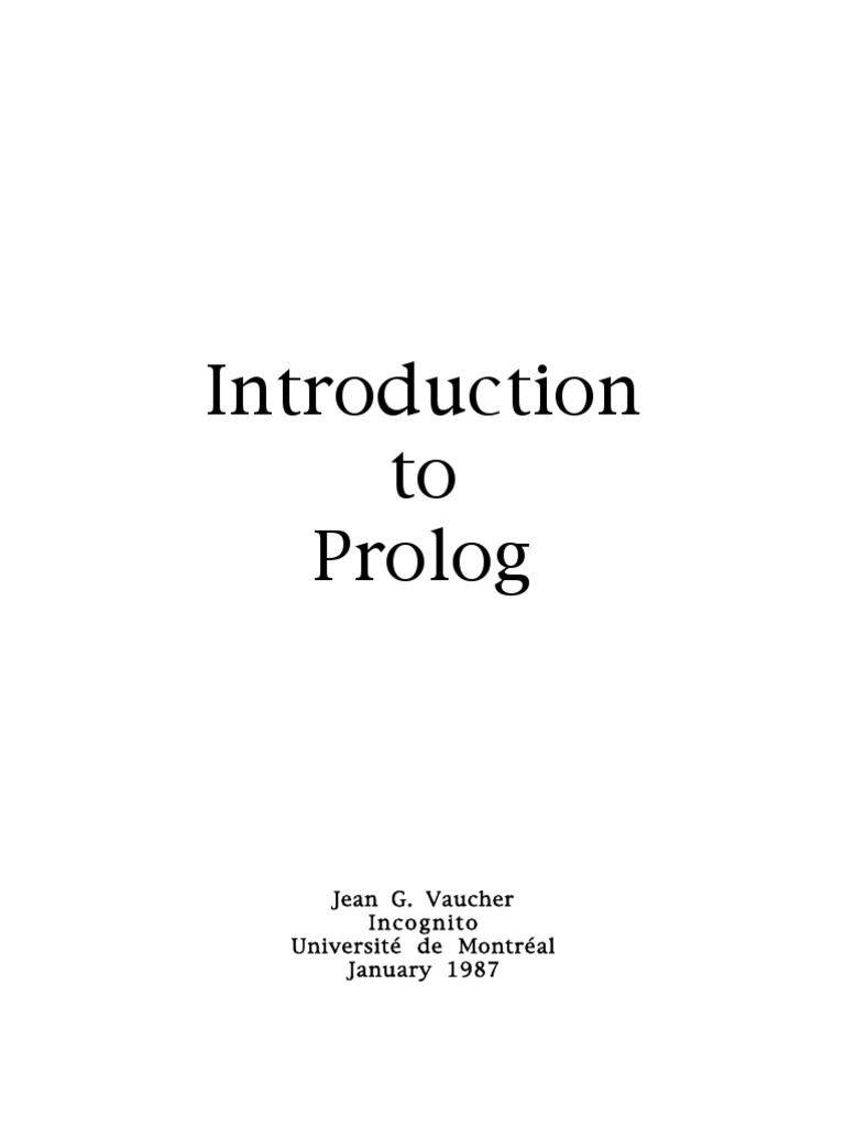 Tutorial Prolog Download Free Pdf Programming Paradigms Computer