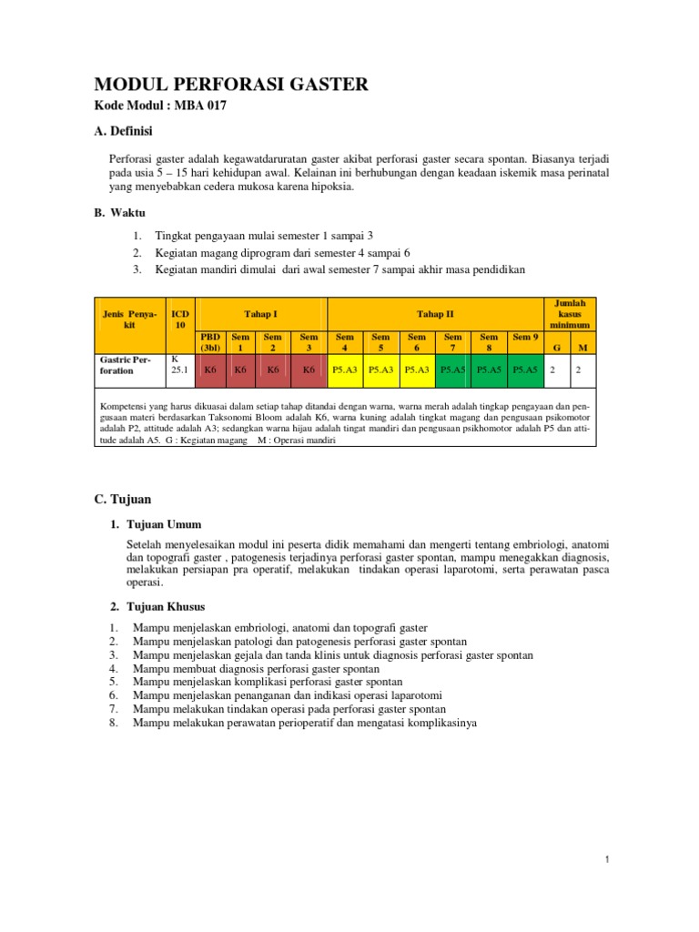 Perforasi Gaster | PDF