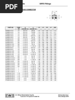 MS33514 Fitting End, Standard Dimensions For Flareless Tube Connection ...