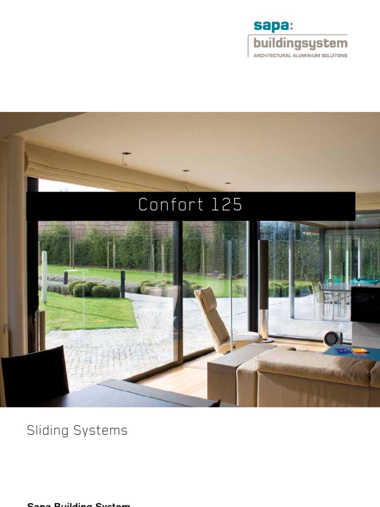 Confort 125 - Aluminium Sliding Doors - Sapa Building System | PDF ...
