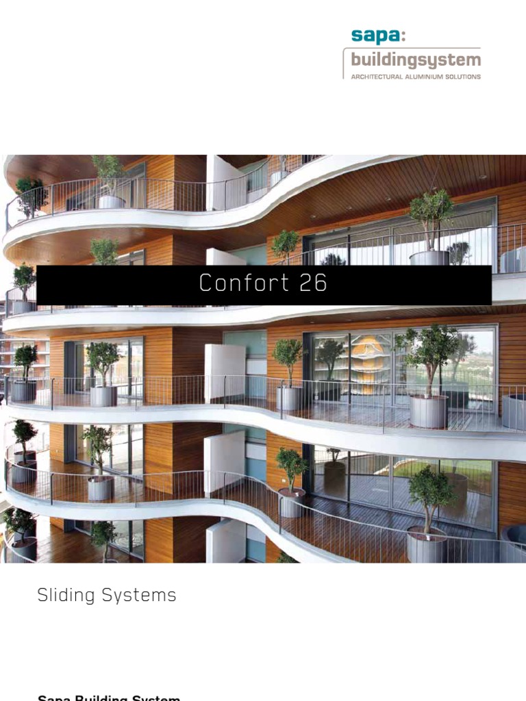 Confort 26 Aluminium Sliding Door - Sapa Building System | PDF | Window ...