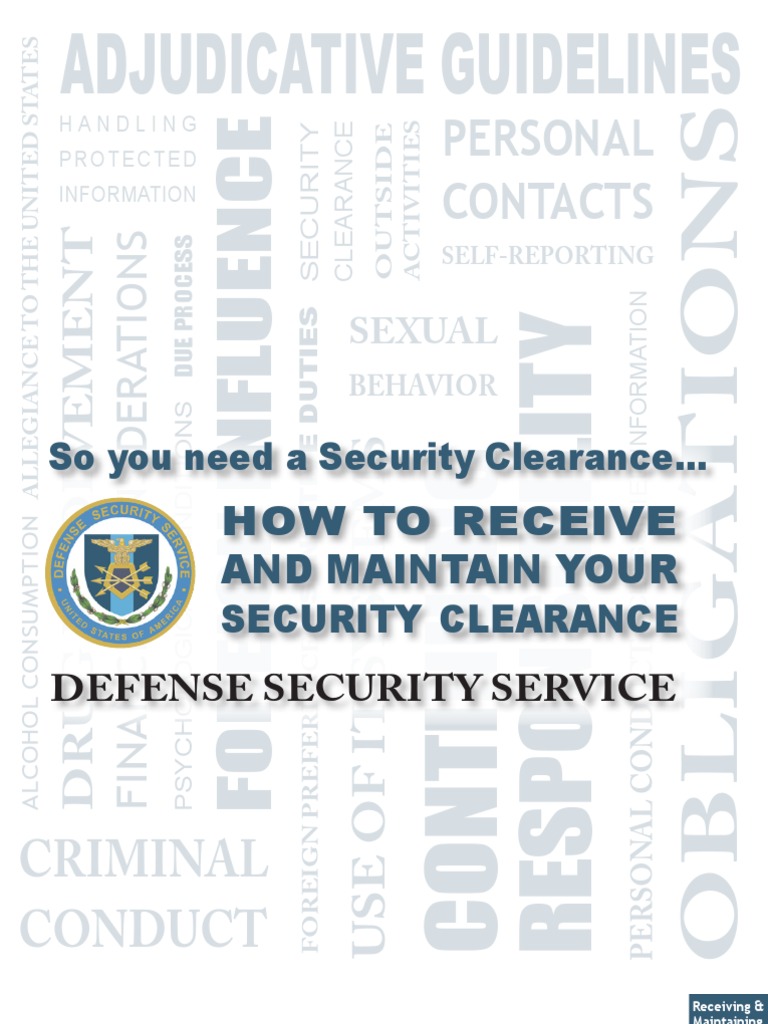 Security Clearance | Security Clearance | Classified Information