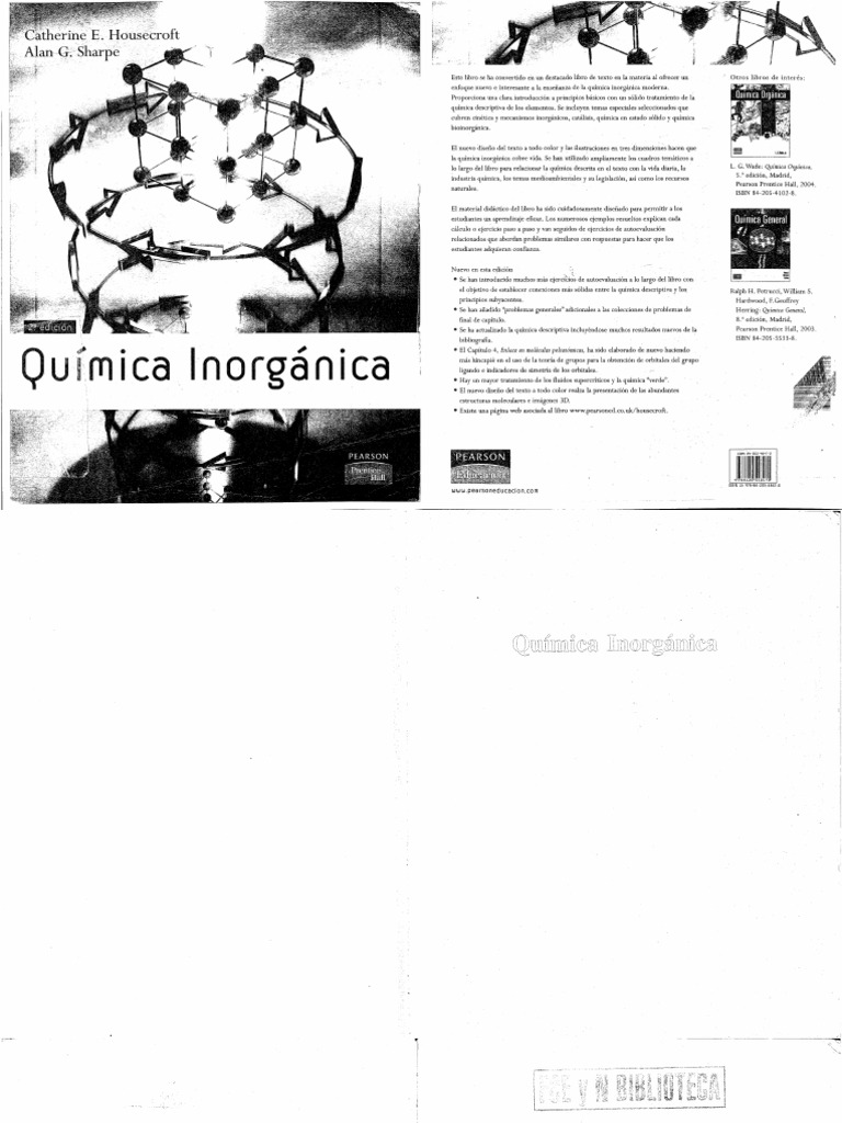 Quimica Inorganica - Catherine Housecroft. Español. | PDF