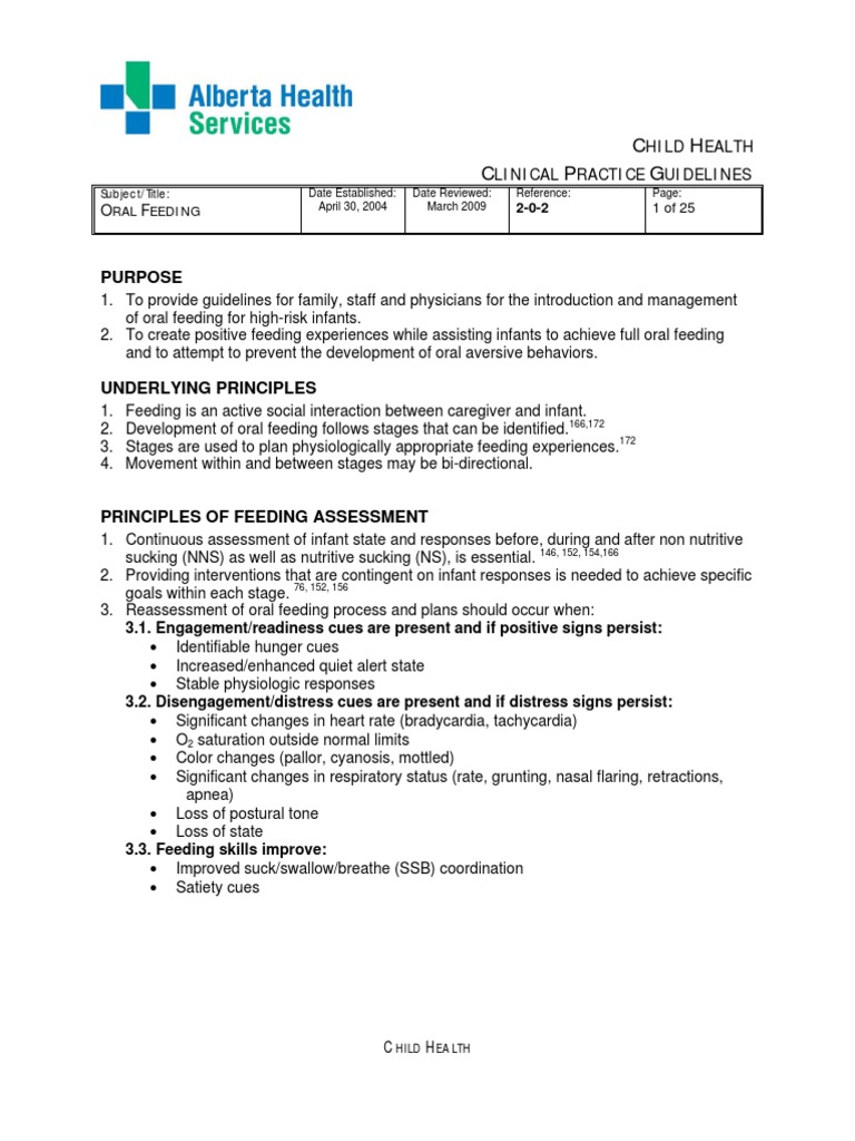 PO Feeding Guidelines in NICU | Breastfeeding | Infants