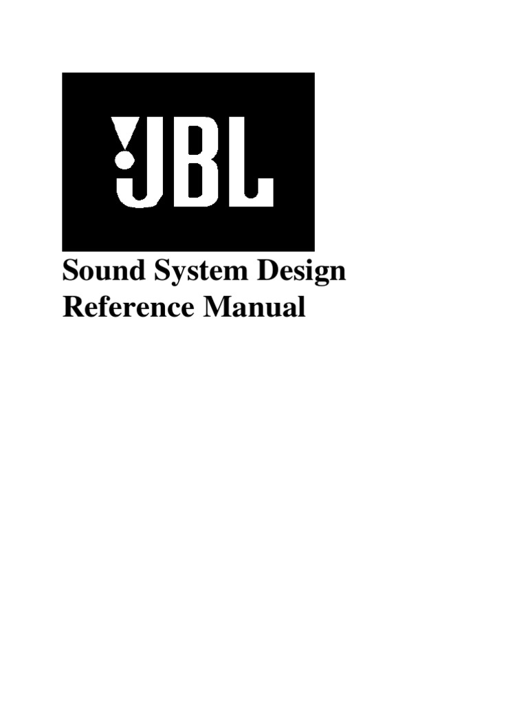 JBL Sound System Design Reference Manual | PDF