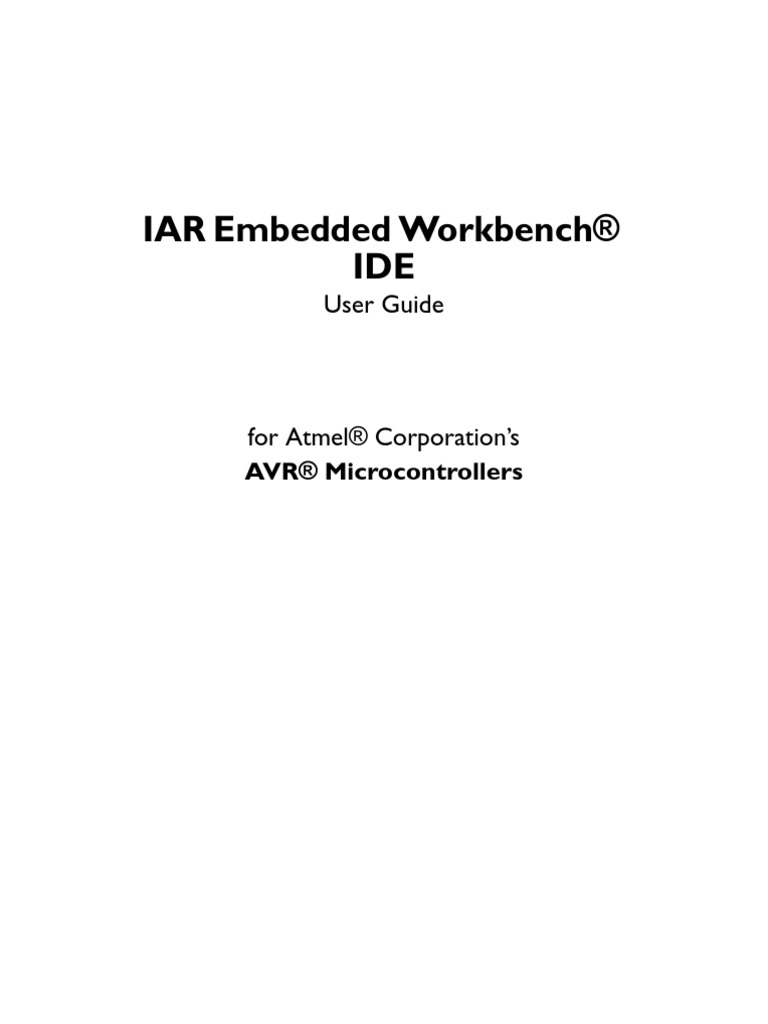 IAR Embedded Workbench IDE User Guide | PDF | Assembly Language | Library (Computing)