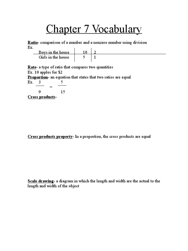Key Terms in Ratios and Probability | PDF | Finance & Money Management