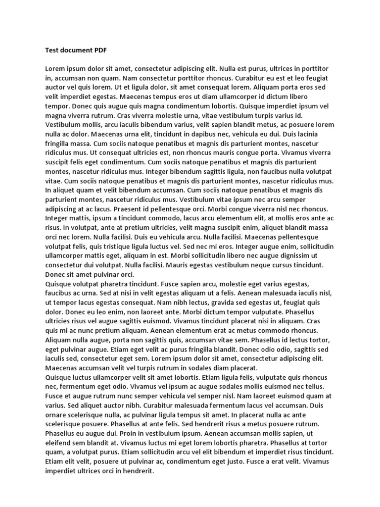 Test Document PDF | PDF
