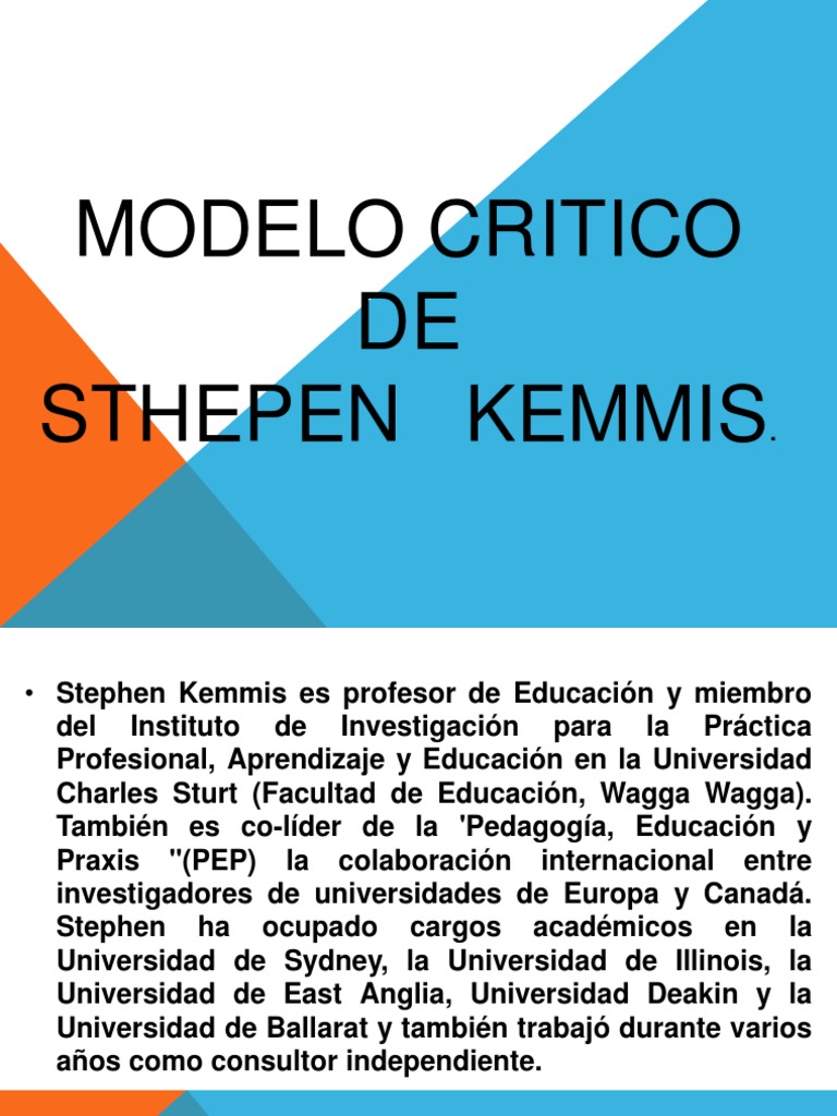 Teoría Crítica de Stephen Kemmis | PDF | Ideologías | Conocimiento