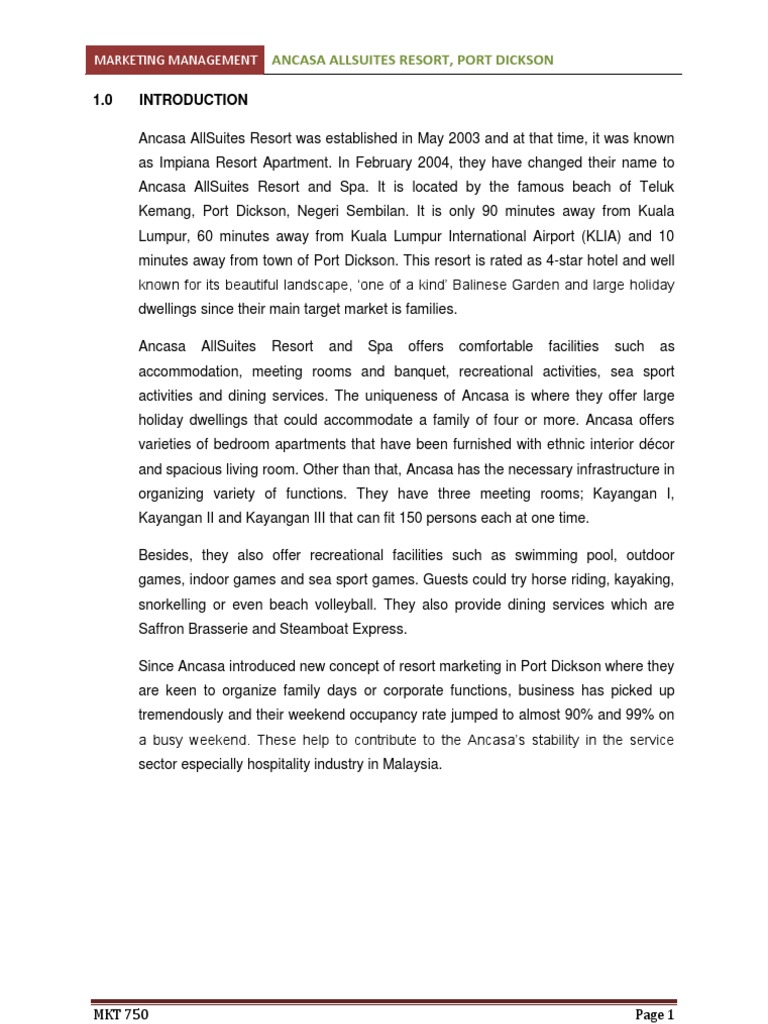 Swot Analysis | Download Free PDF | Resort | Swot Analysis