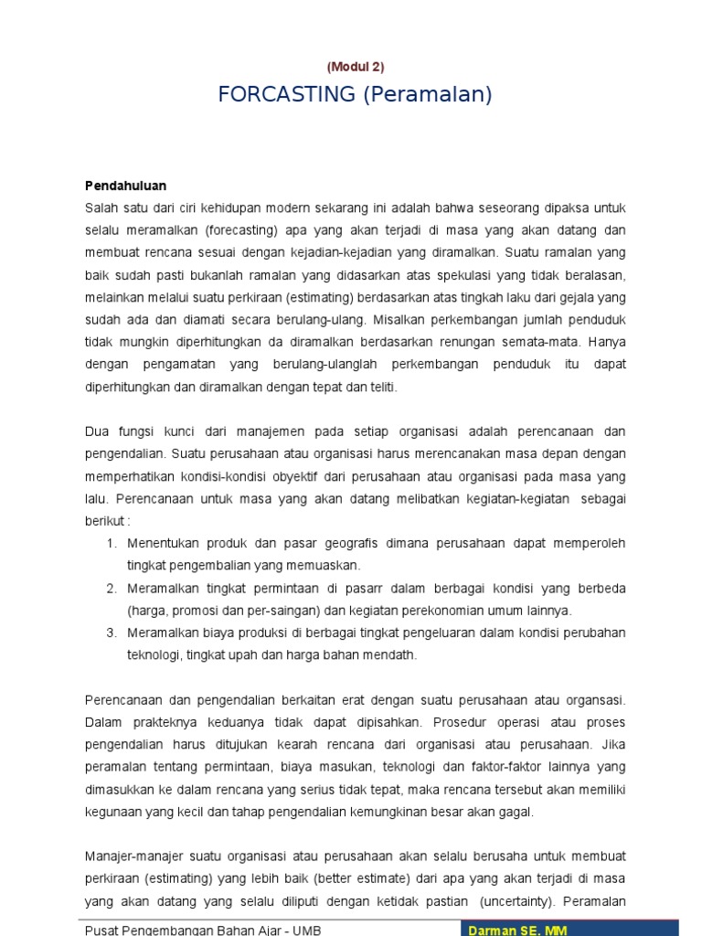 Forecasting | PDF