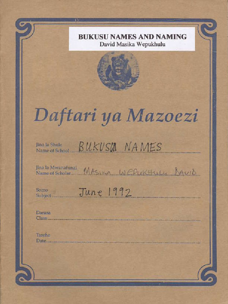 Bukusu Names and Naming | PDF
