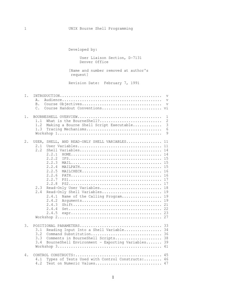 Mastering The Bourne Shell A Comprehensive Guide To Scripting Pdf Command Line Interface