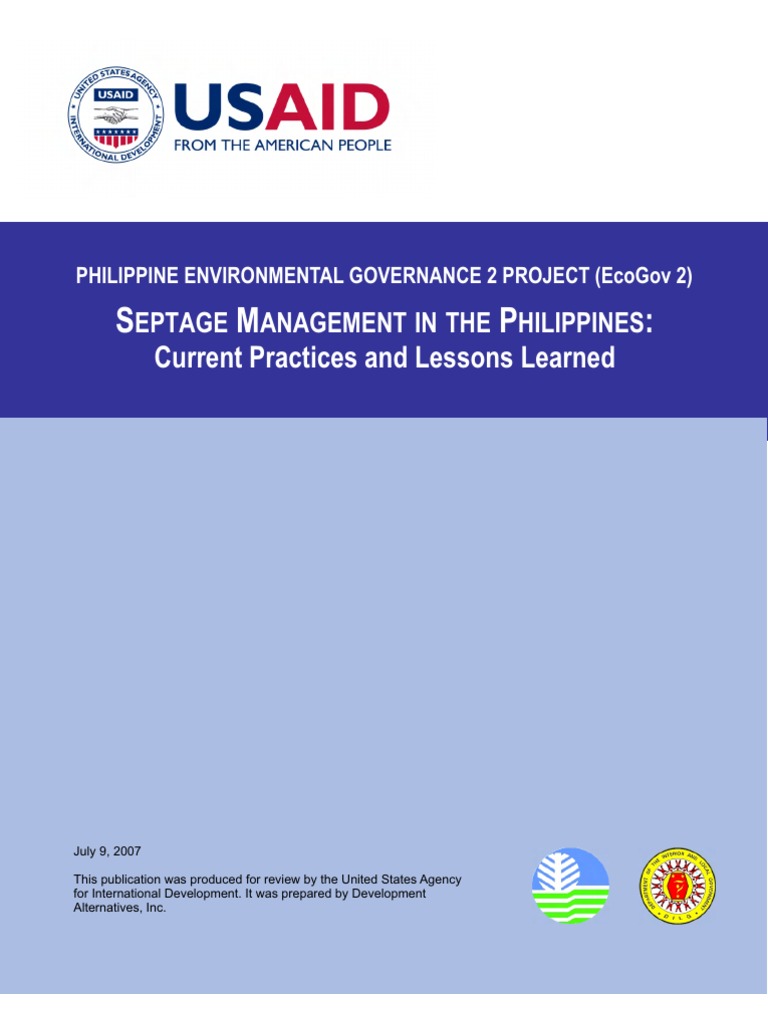 Philippine Environmental Governance Project | PDF | Septic Tank ...
