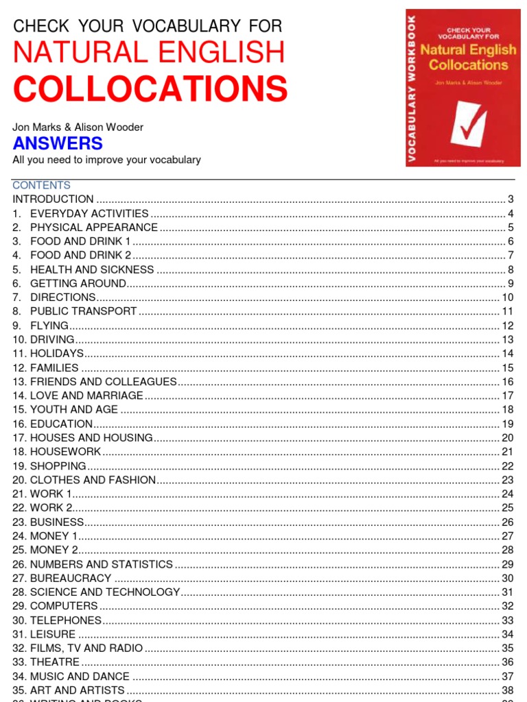 Collocations | PDF | Wedding | Landlord