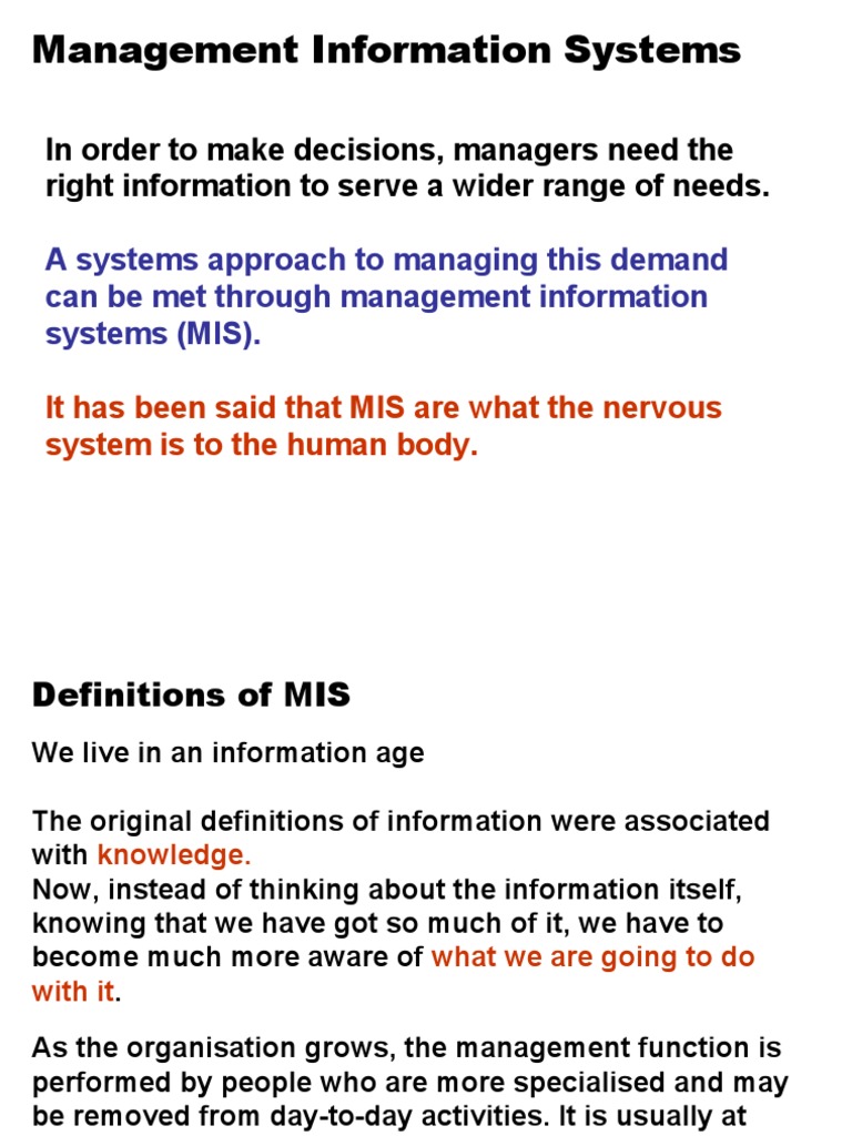 Management Information Systems | PDF