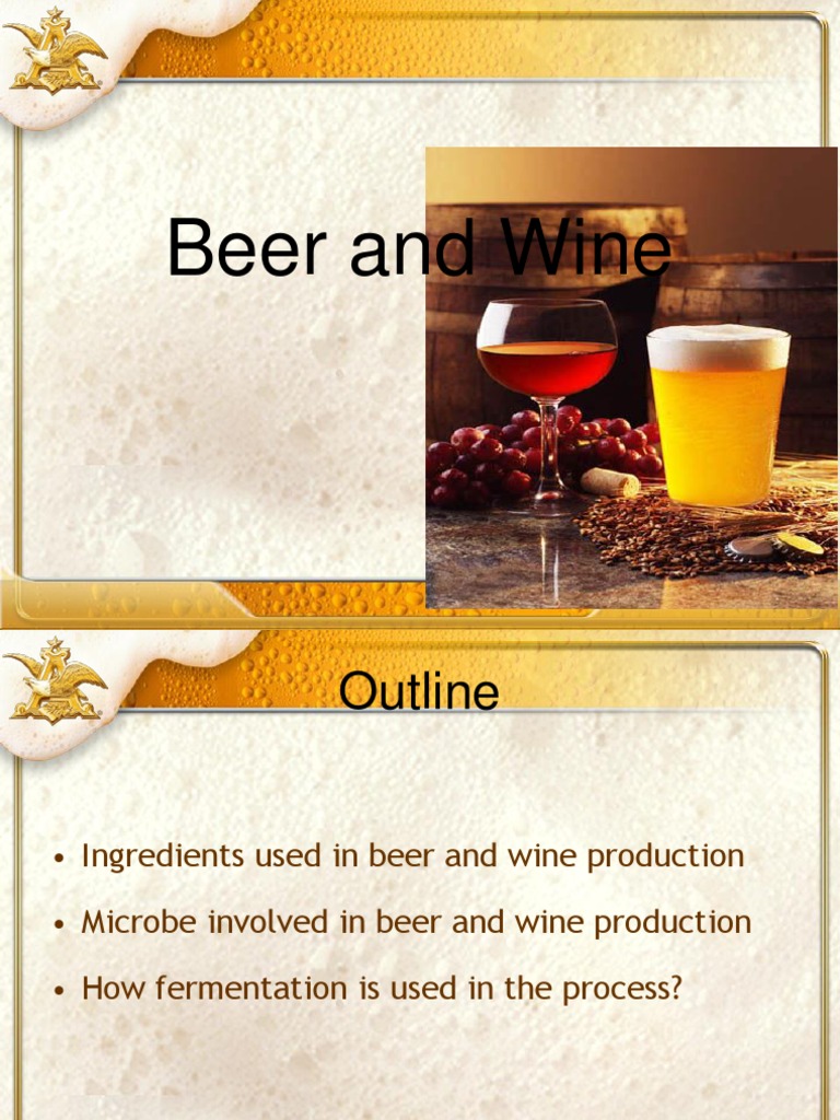 Beer and Wine Production | PDF | Brewing | Winemaking