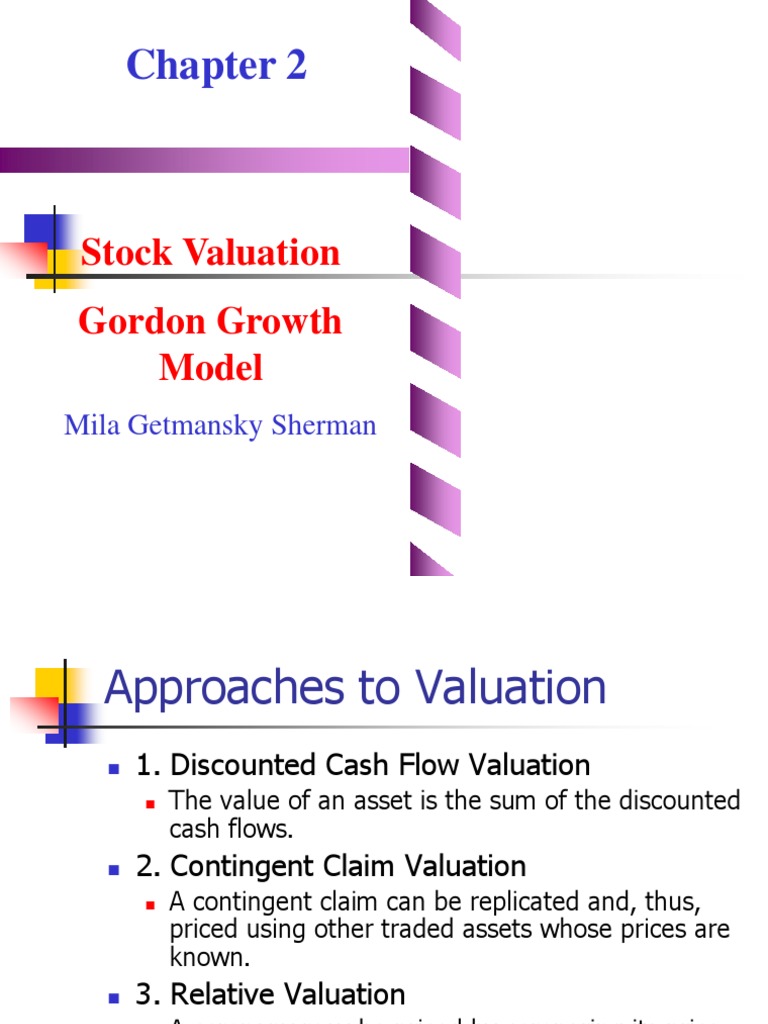 valuation-gordon-growth-model.pptx | Discounted Cash Flow | Beta (Finance)