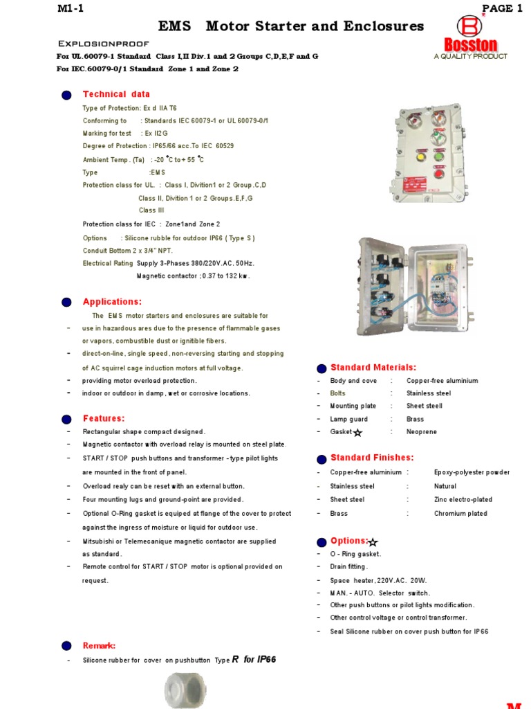 EMS-Motor Starter Wiring and Enclosuers | PDF | Electrical Wiring ...