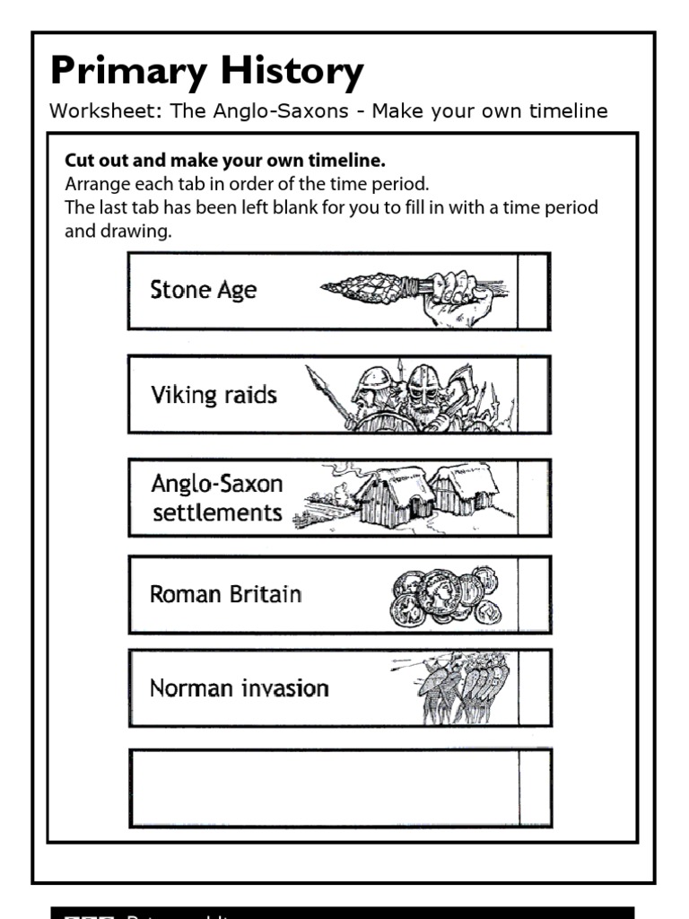 Primary History: Cut Out and Make Your Own Timeline | PDF