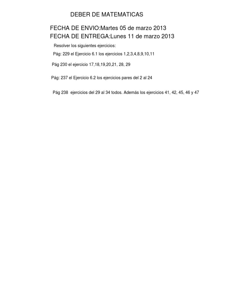 Deber de Matrices | PDF | Matriz (Matemáticas) | Teoría del operador