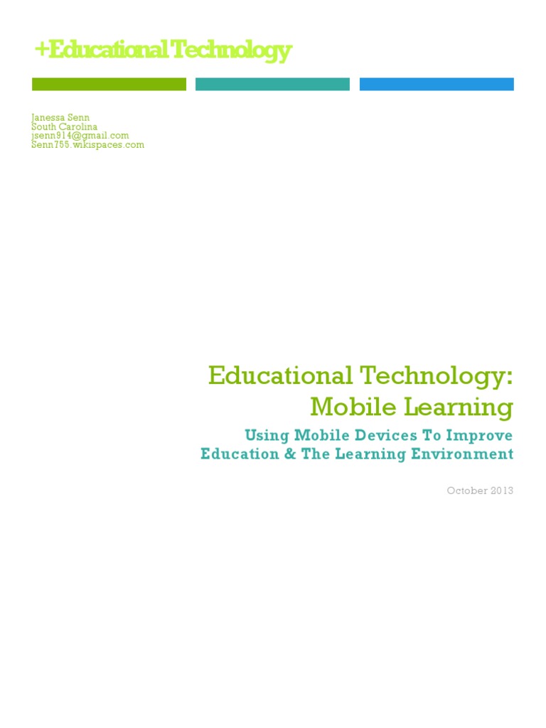 Educational Technology: Mobile Learning | PDF | Educational Technology ...