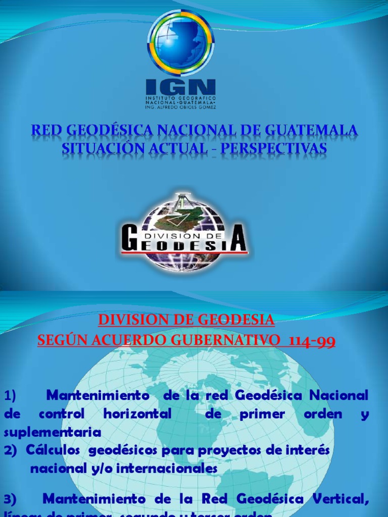 Cruz Gomez Red Geodesica Guatemala | PDF | Guatemala | Geodesia