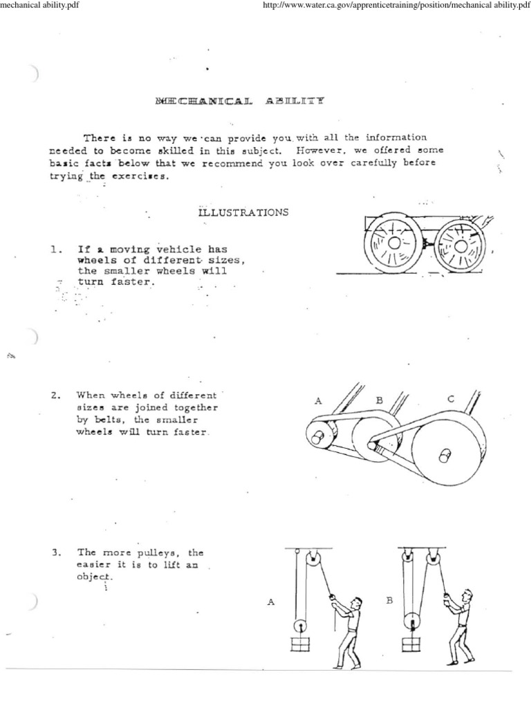 Mechanical Ability | PDF