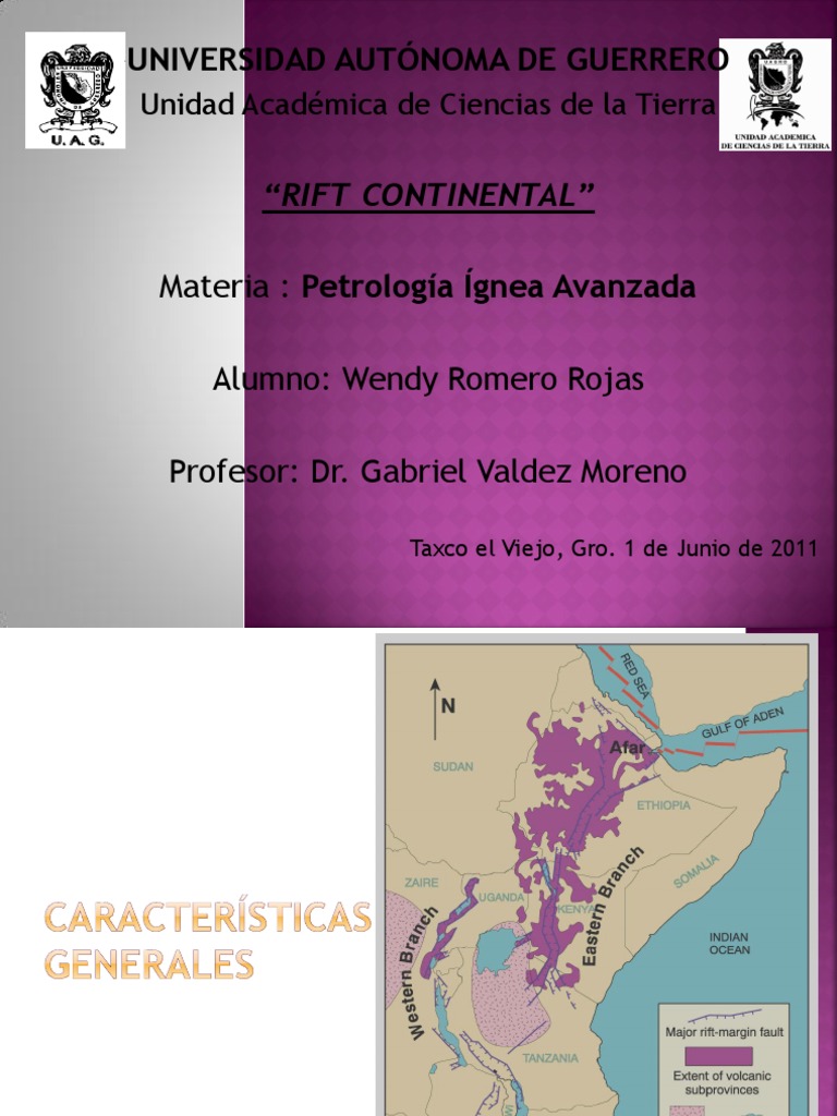 Rift Continental, Presentacion | PDF | Magma | Basalto