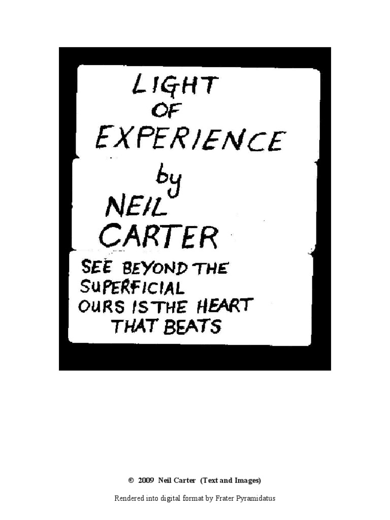 Light of Experience, by Neil Carter | PDF | Shyness | Jealousy