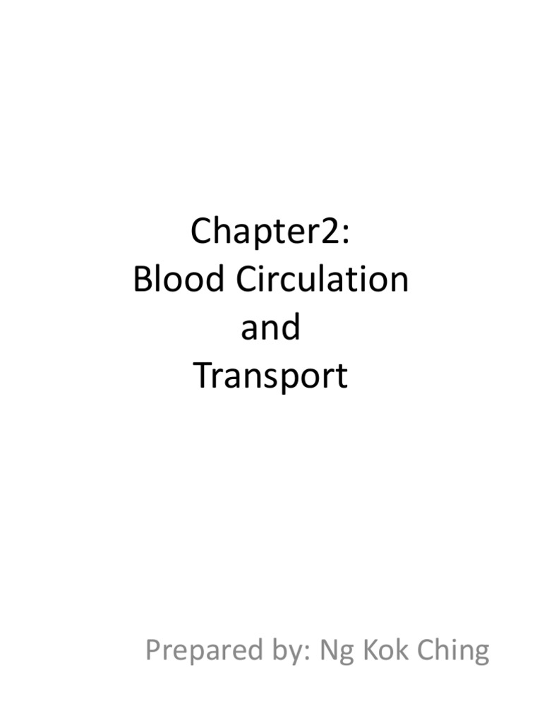 Blood Circulation and Transport Overview | PDF