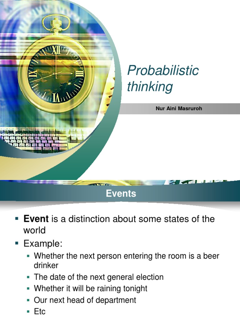 Probabilistic Thinking: Nur Aini Masruroh | PDF | Probability ...