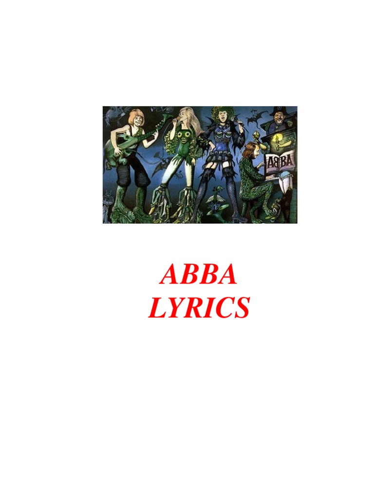 ABBA Lyrics (English) | PDF | Rock Songs | Songs Written