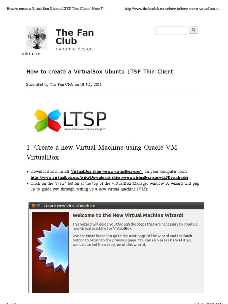 How To Create A VirtualBox Ubuntu LTSP Thin Client - How To - The Fan Club - Dynamic Design ...