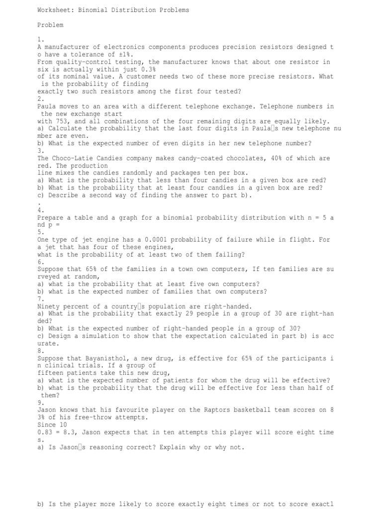Binomial Distribution | PDF | Expected Value | Probability Distribution