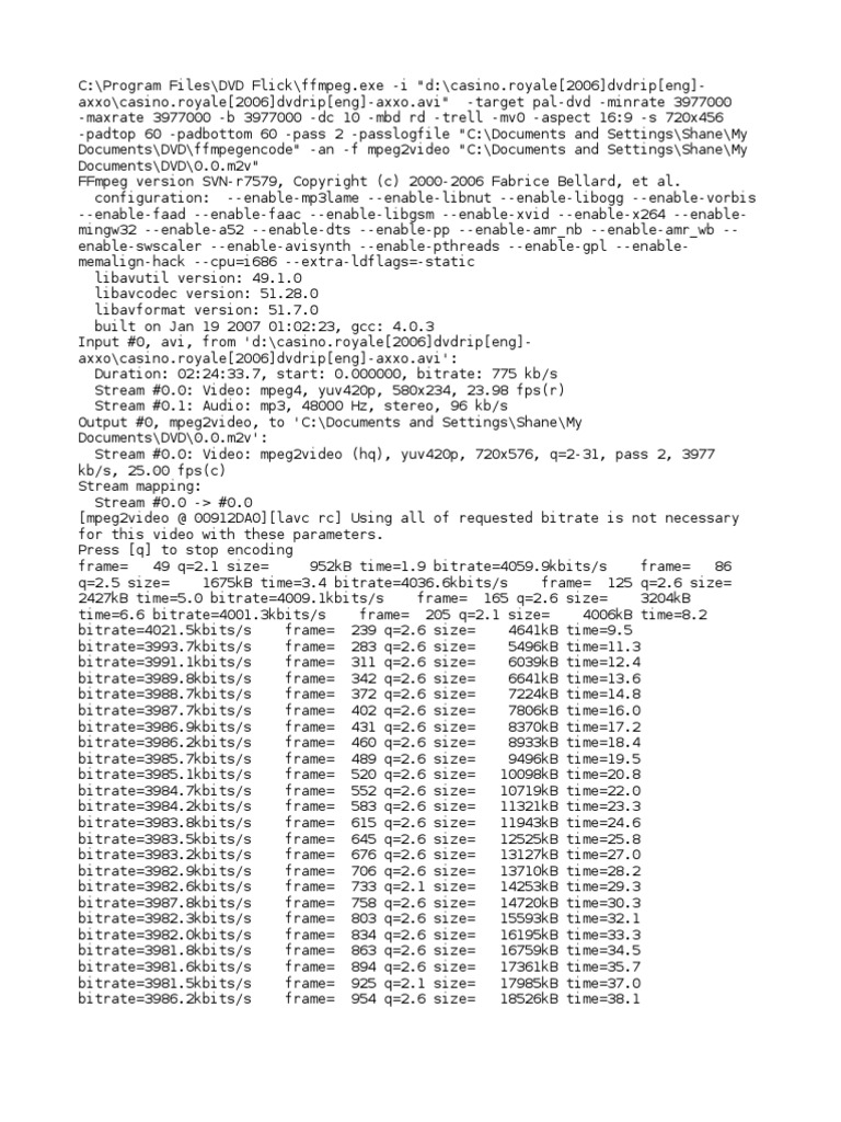 Ffmpeg | PDF | Computer File Formats | Multimedia