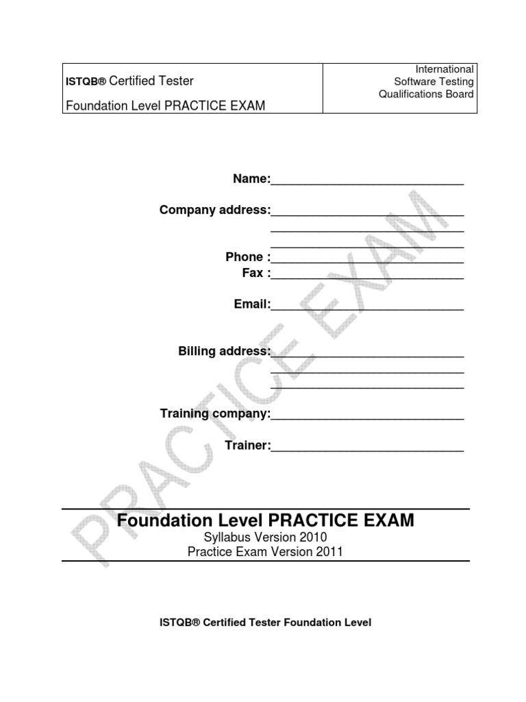 Istqb CTFL Sample Exam Paper | Download Free PDF | Software Testing ...