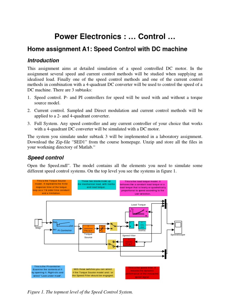 1 SpeedControl | PDF | Control System | Power Electronics
