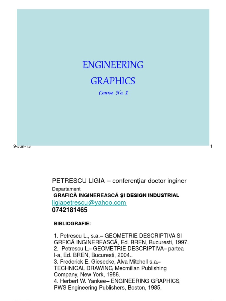 Engineering Graphics Course | PDF | Computing And Information ...