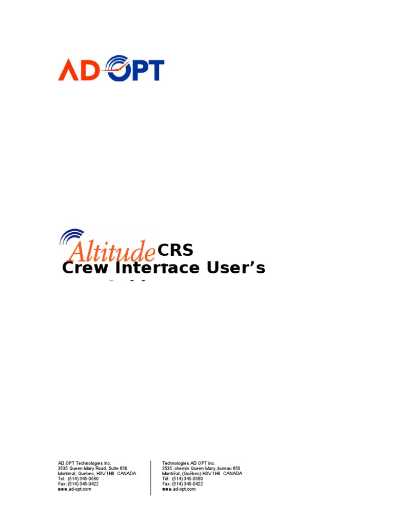 Crew Interface User Guide | PDF | Computer File | Areas Of Computer Science