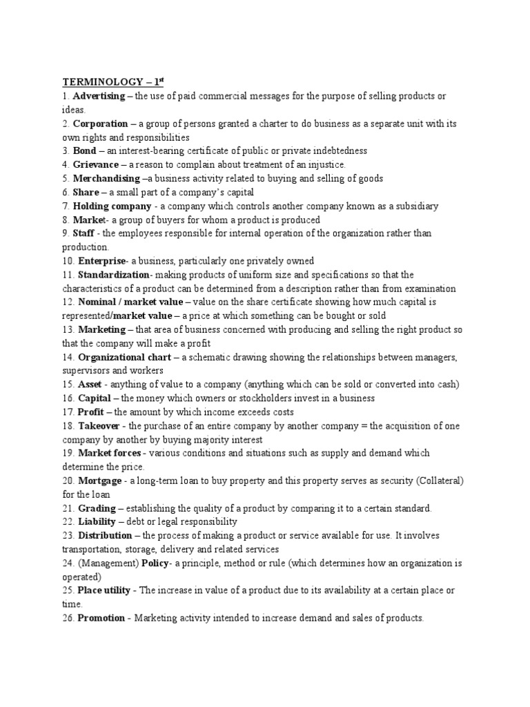 Understanding Business Terminology: An In-Depth Look at Key Terms Used ...