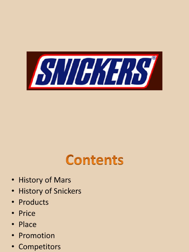 Snickers: History and Marketing Insights | PDF | Brand | Business