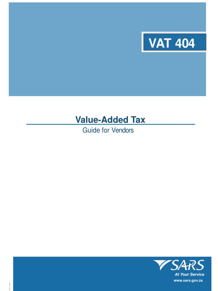 VAT 404 - Guide For Vendors - External Guide | PDF | Value Added Tax ...