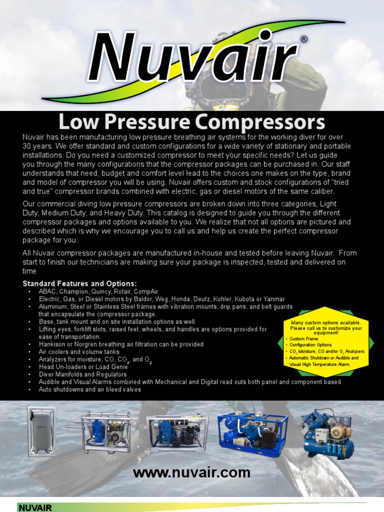 LP Compressor Diving PDF | PDF | Gas Compressor | Diesel Engine