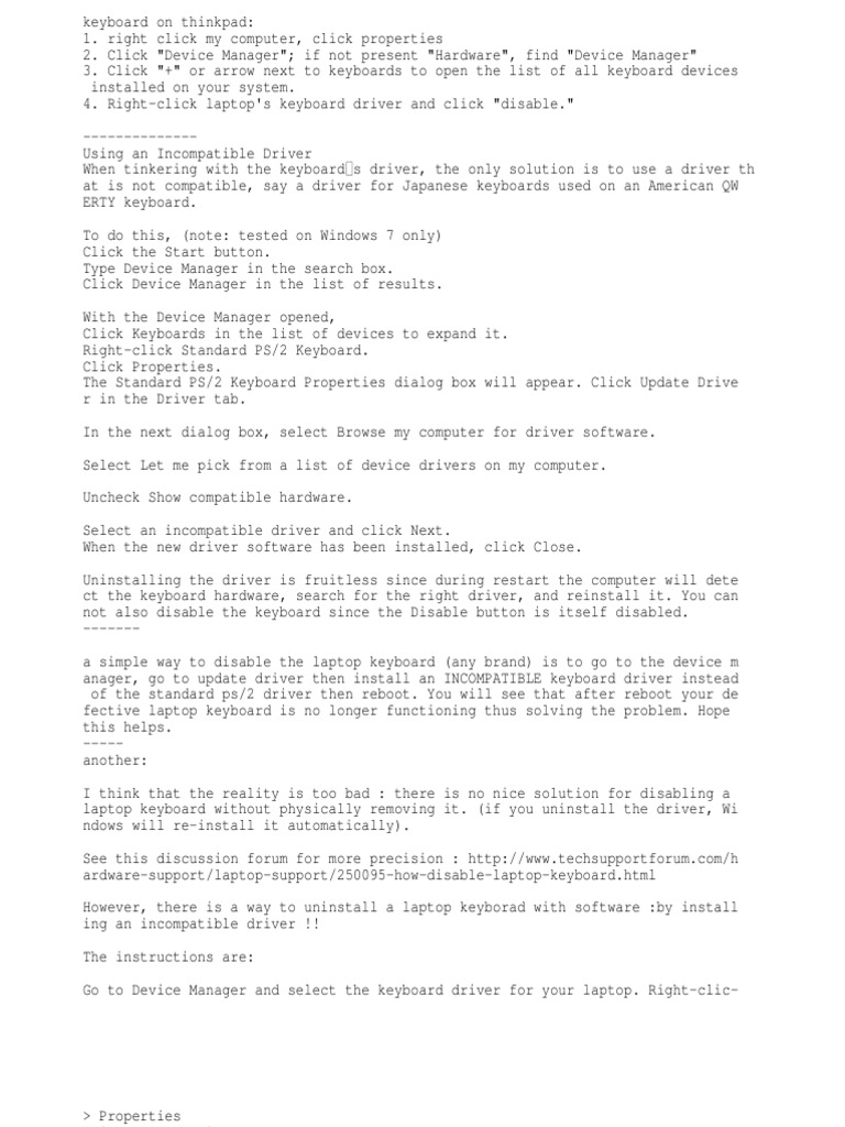 Keyboard Trouble Shooting | PDF | Laptop | Computer Keyboard