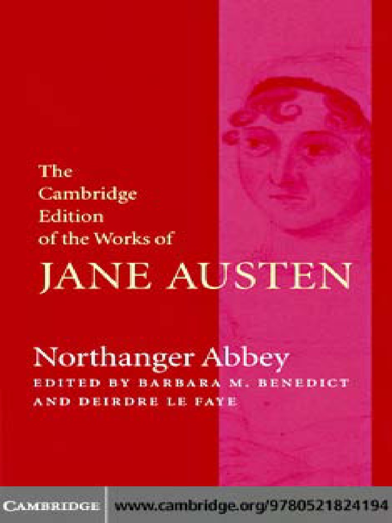 Northanger Abbey Cambridge Edition | PDF | Jane Austen | Northanger Abbey